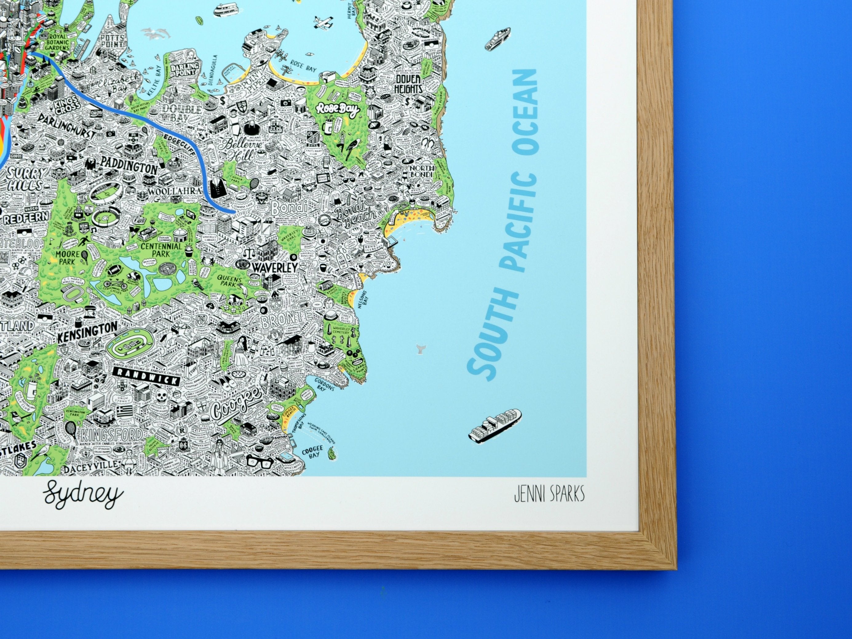 Hand-drawn Map of Sydney by Jenni Sparks– Evermade