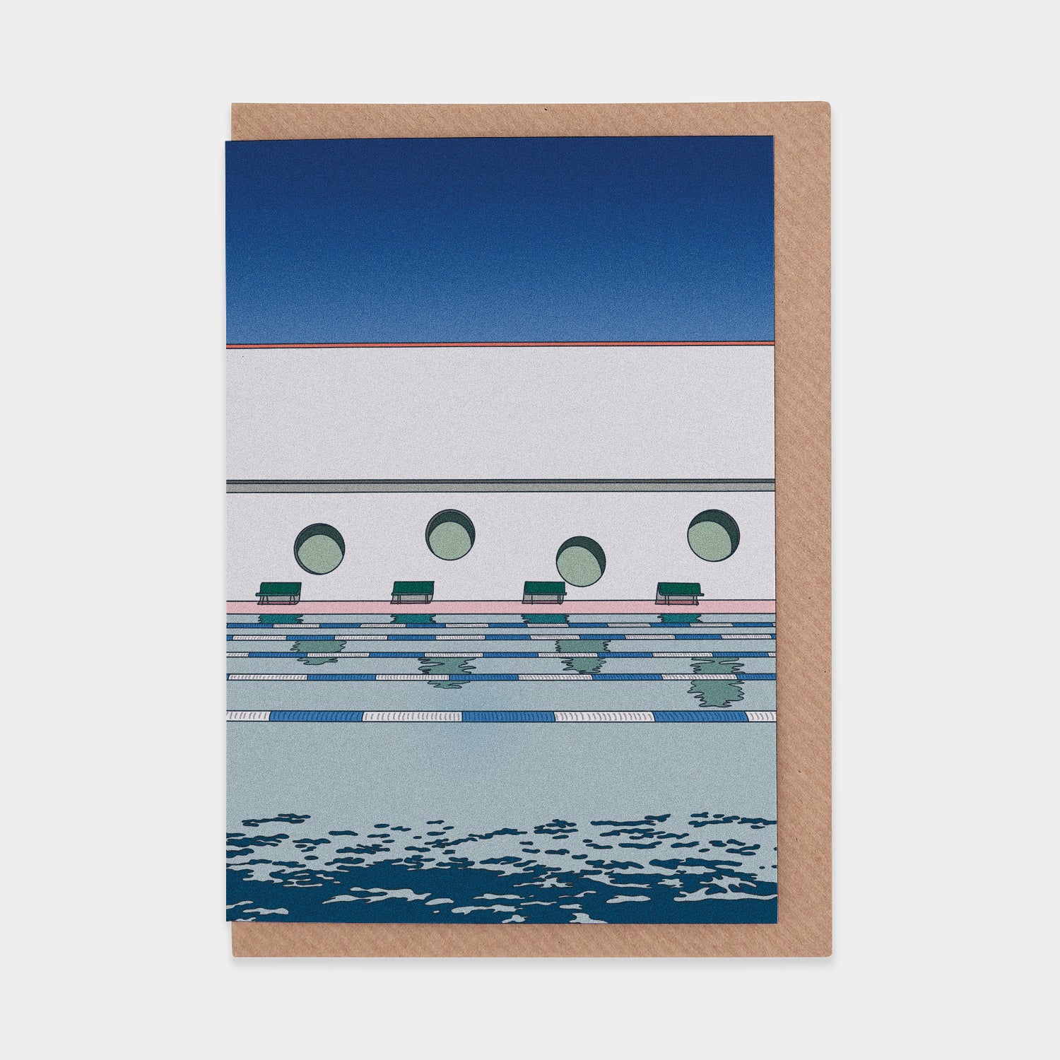 Lido II Greetings Card by Ana Popescu– Evermade