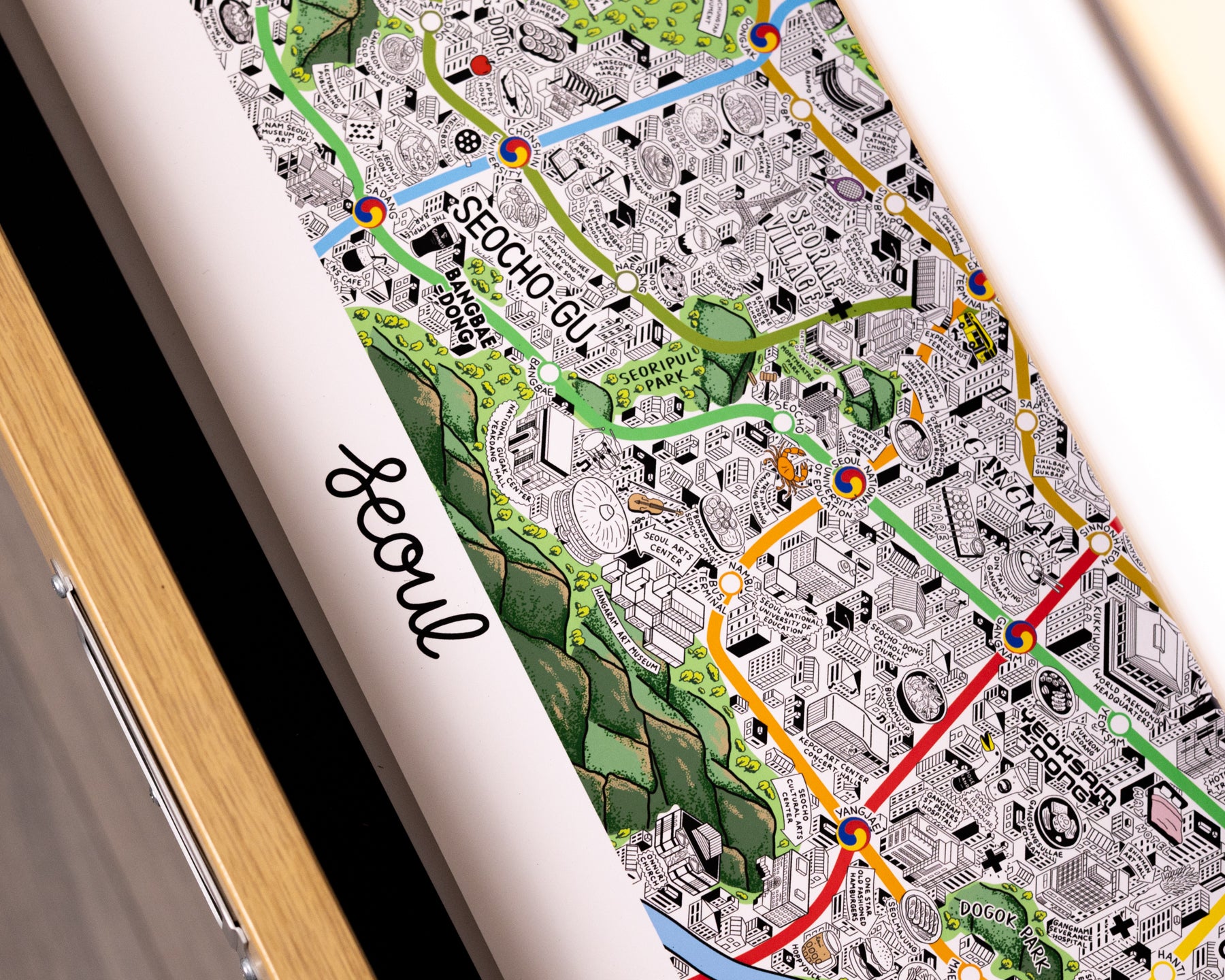 Hand Drawn Map of London Art Print