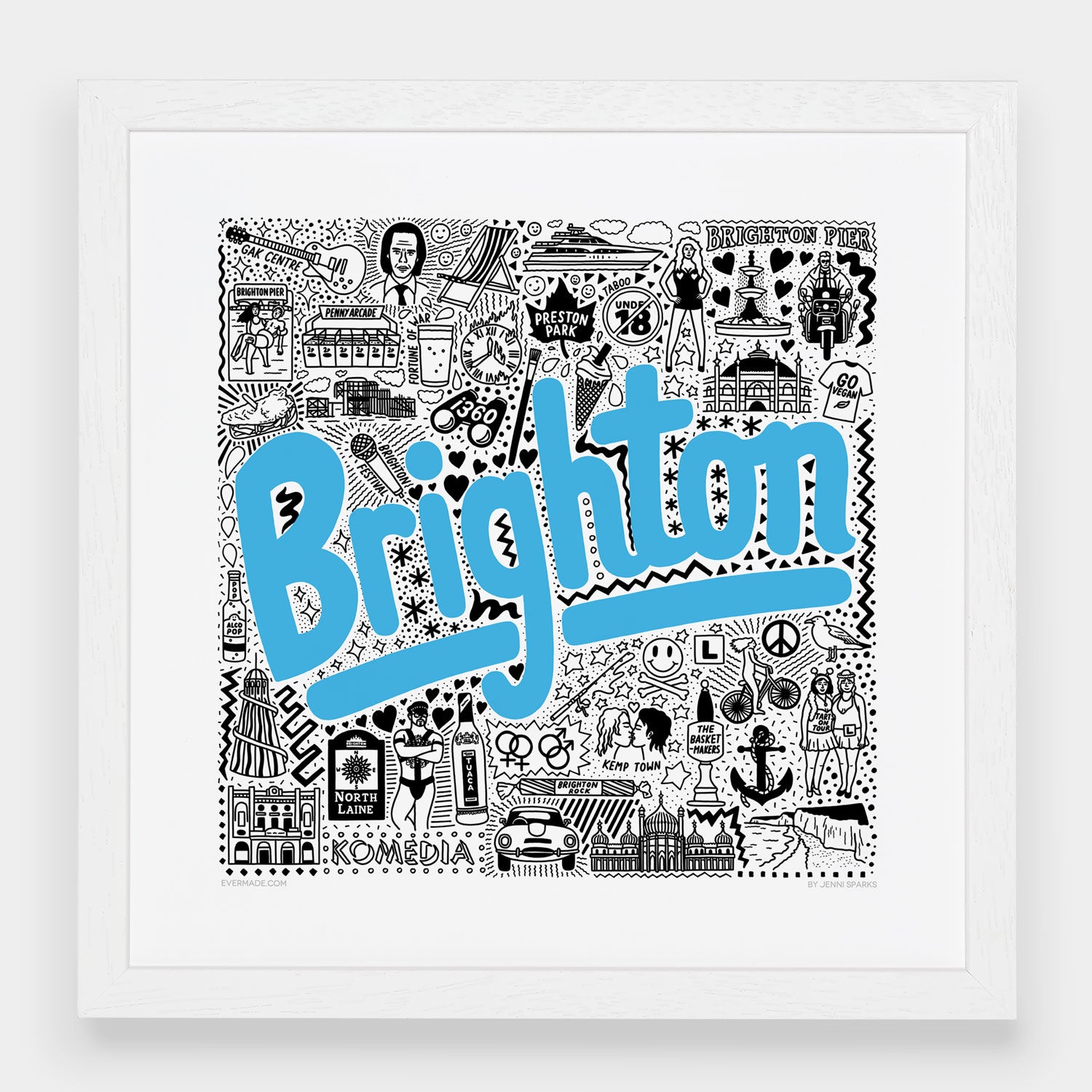Brighton Hometown Print– Evermade