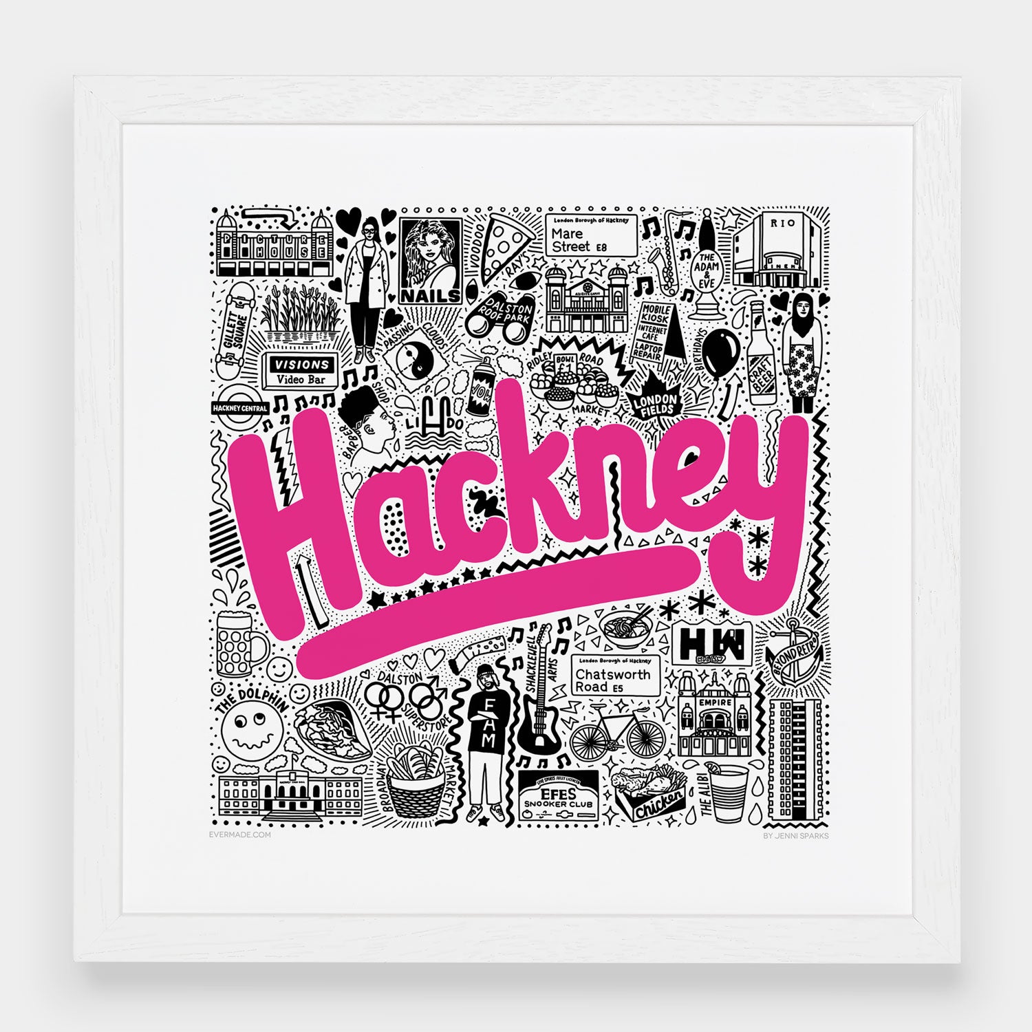 Hackney Hometown Print– Evermade