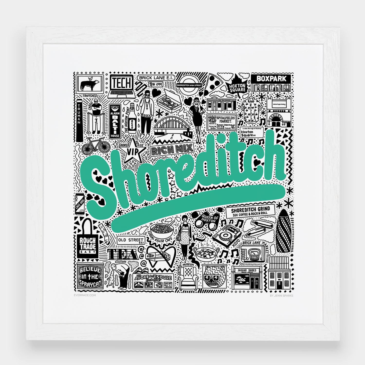 Shoreditch Hometown Print– Evermade