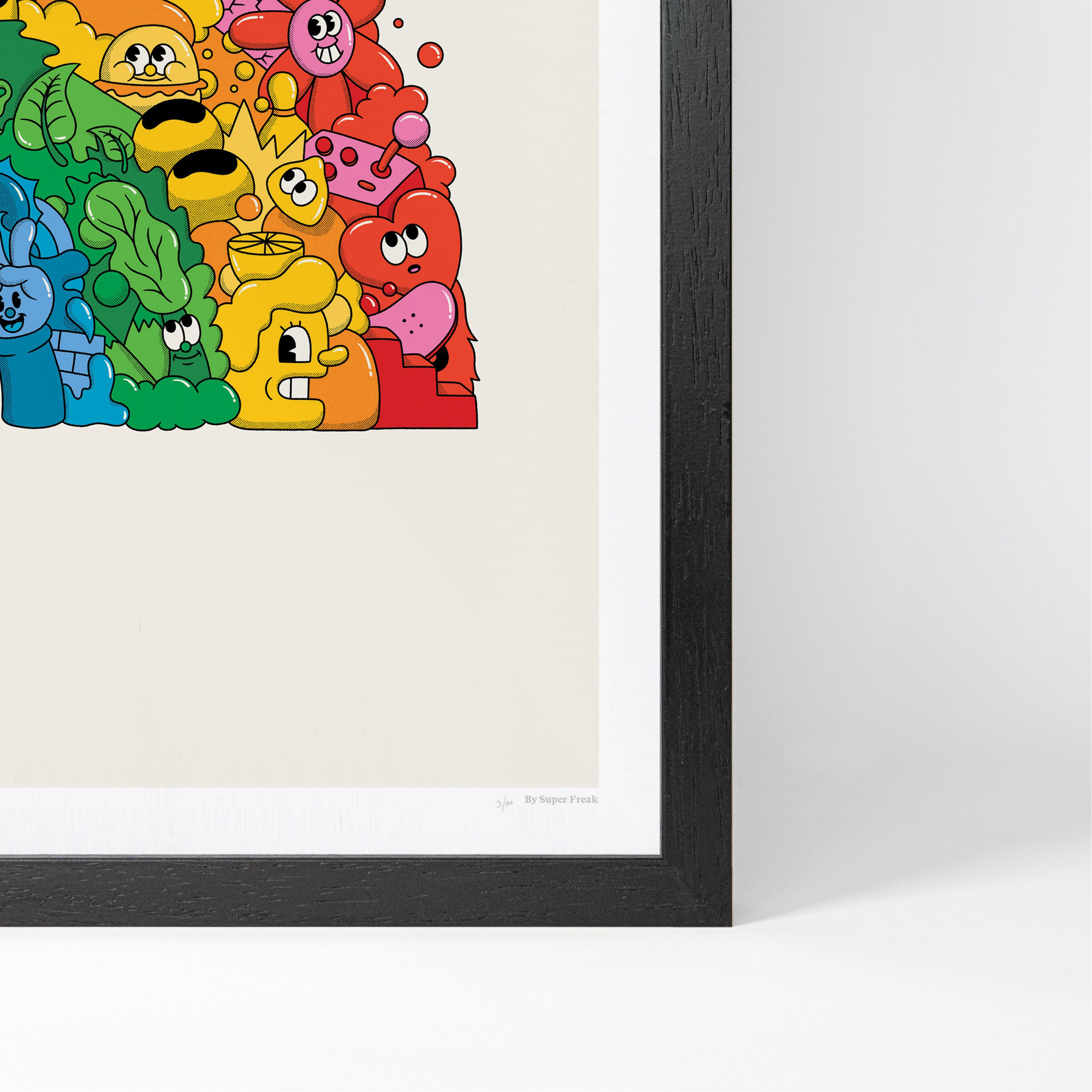 Super Rainbow Art Print by Super Freak - NHS Rainbow– Evermade