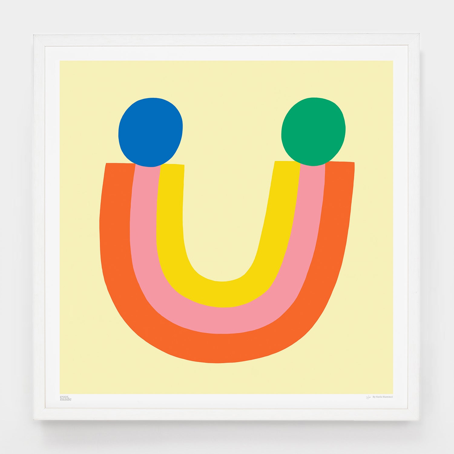 All Smiles Art Print by Susie Hammer- NHS Rainbow– Evermade